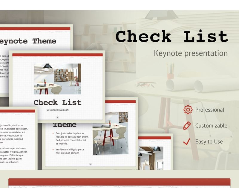 Check List - Keynote template #96434 - TemplateMonster