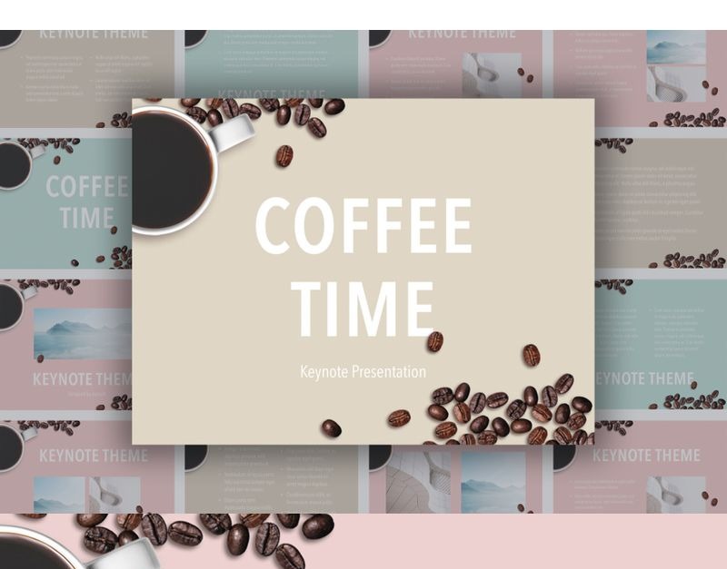 Coffee Time - Keynote template #96427 - TemplateMonster