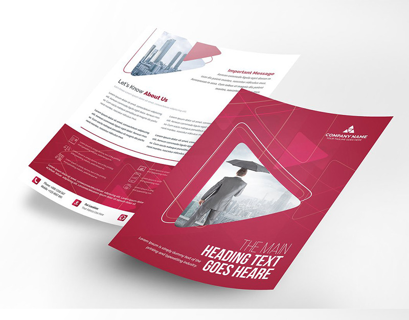 Modern Both Side Flyer - Corporate Identity Template