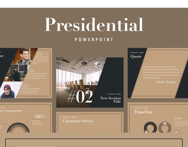 Presidential PowerPoint template #96695 - TemplateMonster