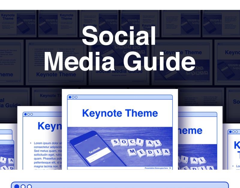 Social Media Guide - Keynote template - TemplateMonster