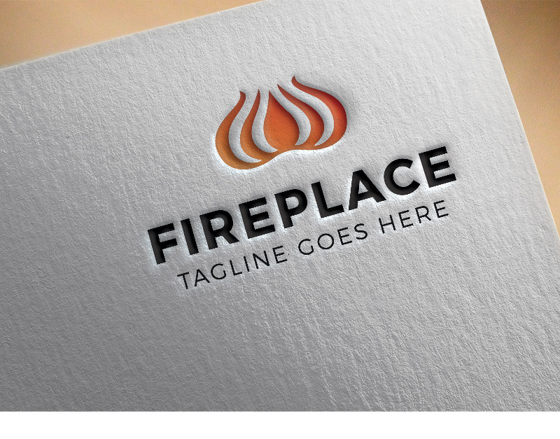 Fireplace Logo Template #96886 - TemplateMonster