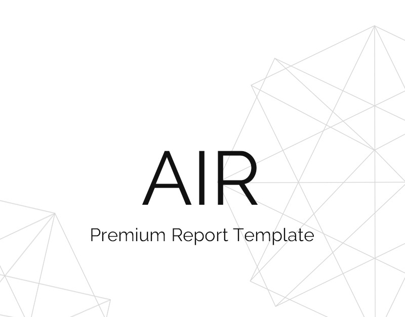 Air - Report PowerPoint template #97169 - TemplateMonster