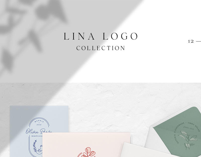 Modèle de logo de collection Lina #97292 - TemplateMonster