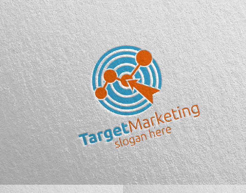 Target Marketing Financial Advisor Design 50 Logo Template