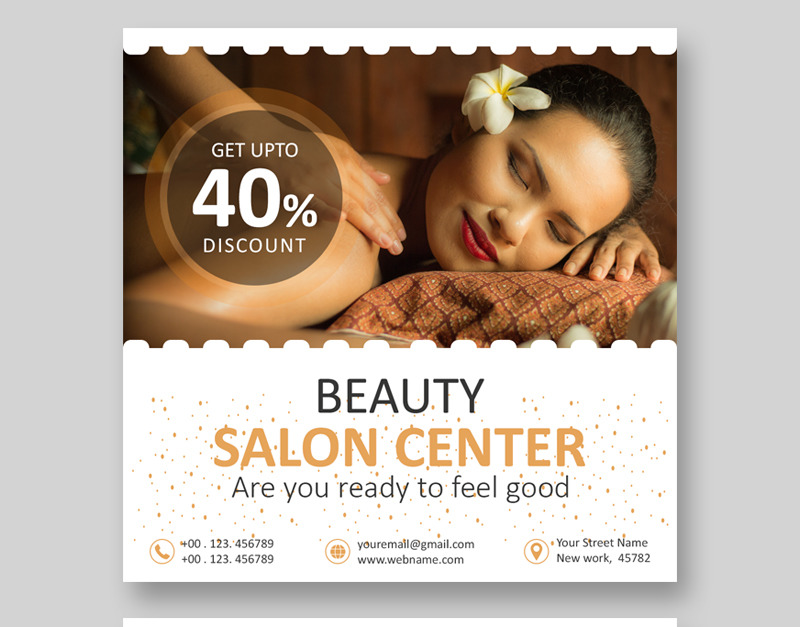 Spa Banner Template for Social Media - TemplateMonster