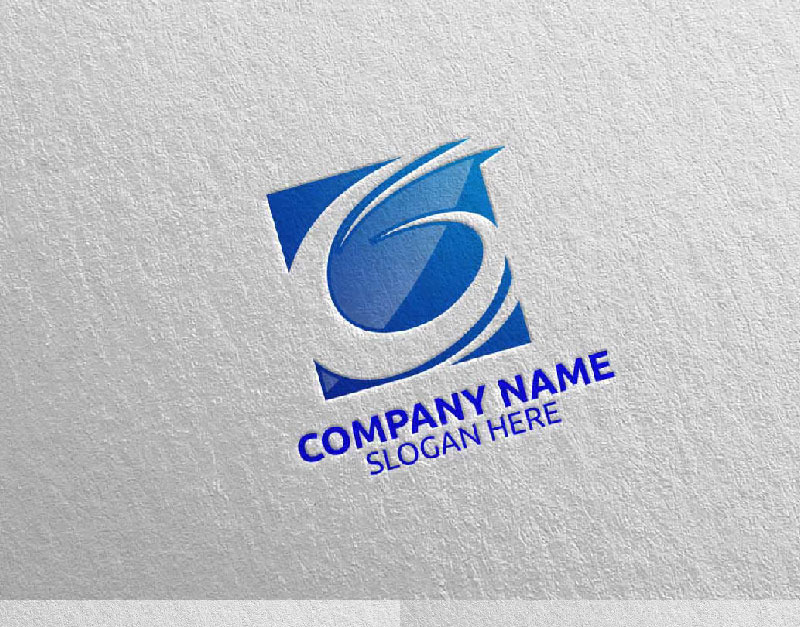 Letter G, 6, G6 Design 5 Logo Template - TemplateMonster