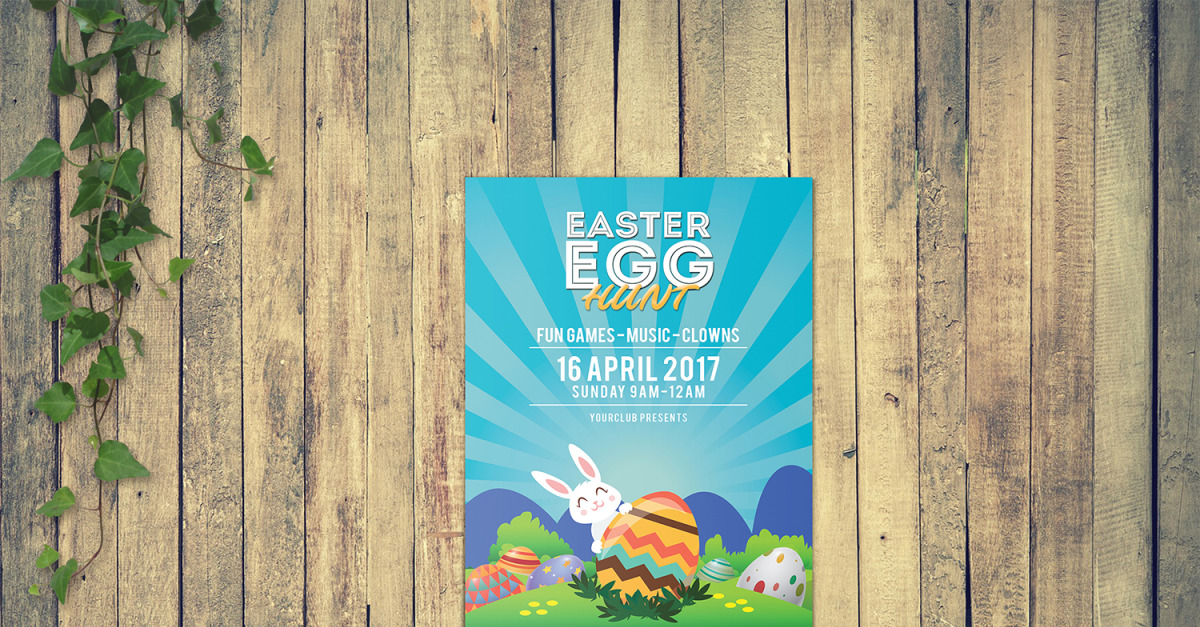 Easter Party Invitation Flyer - Corporate Identity Template