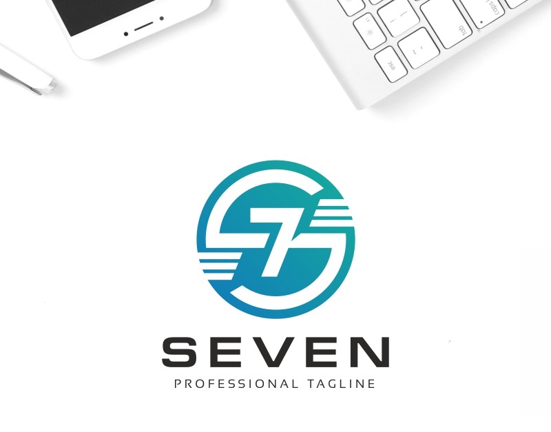 Modèle de sept logo #97609 - TemplateMonster