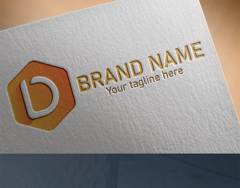 D Letter Design Logo Template #97785 - TemplateMonster