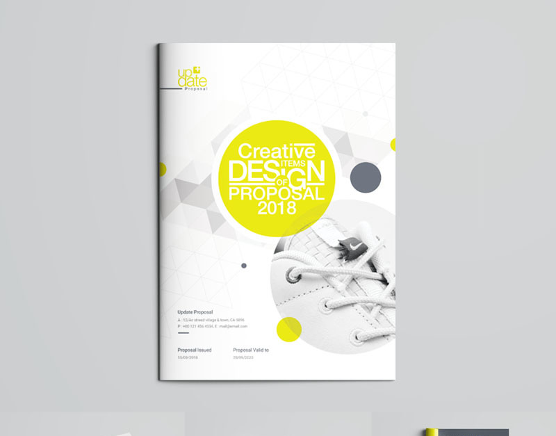 Yellow color Color Business Proposal - Corporate Identity Template