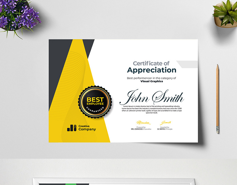 Certificate - Corporate Identity Template - TemplateMonster