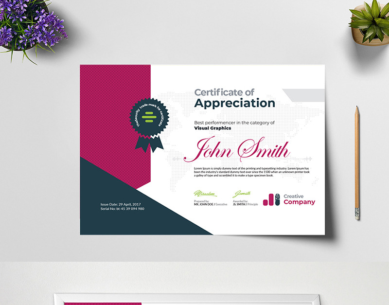 Certificate - Corporate Identity Template - TemplateMonster