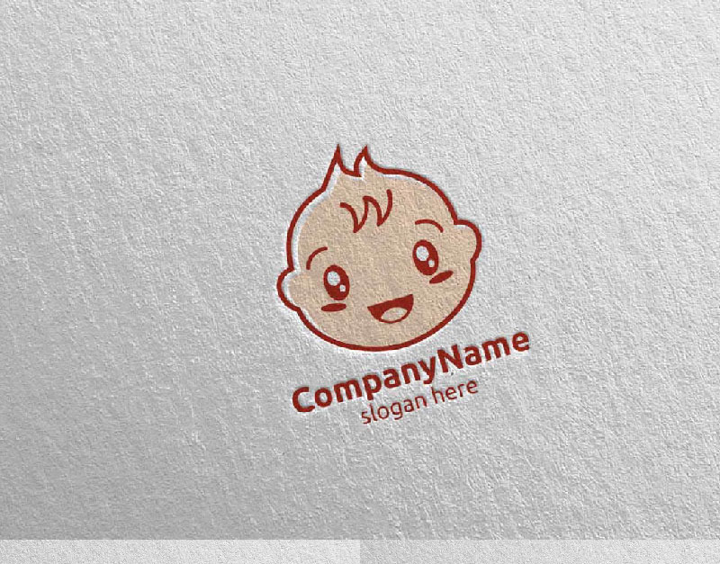 Cute Baby Smile Logo Template #98208 - TemplateMonster