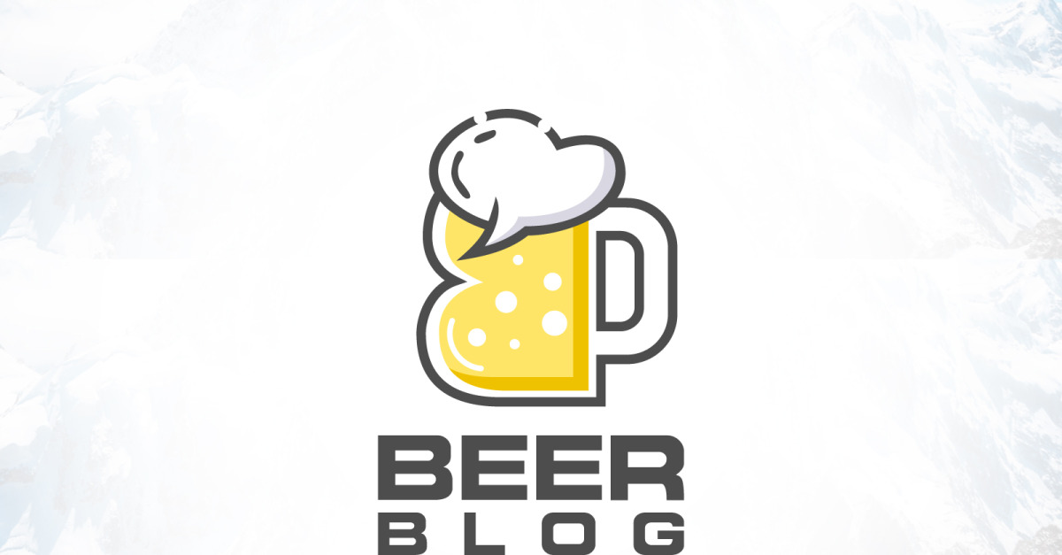 Creative Social Beer Blog Logo Design - TemplateMonster
