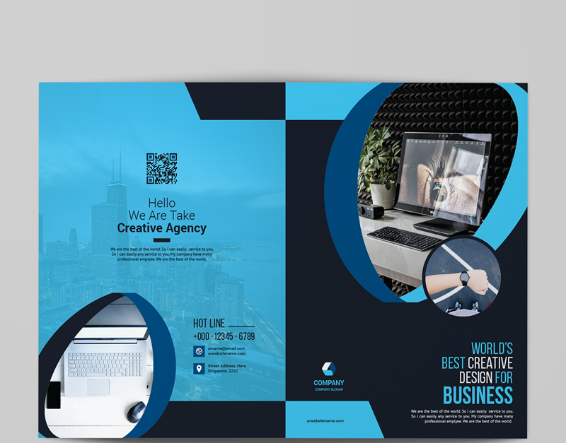 Bi-Fold Brochure - Corporate Identity Template