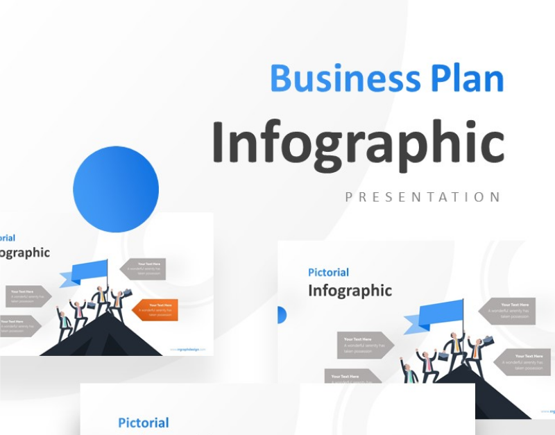 Drapeau sur le modèle PowerPoint de présentation de Peak Mountain