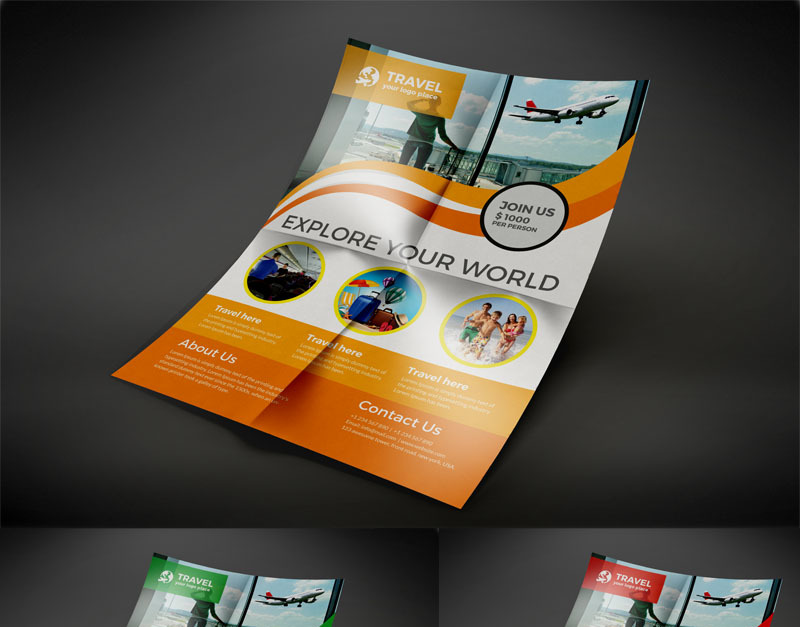 Orange Color Flyer - Corporate Identity Template