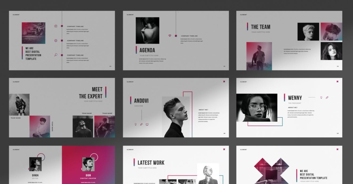 ELEMENT PRESENTATION Google Slides #98600 - TemplateMonster