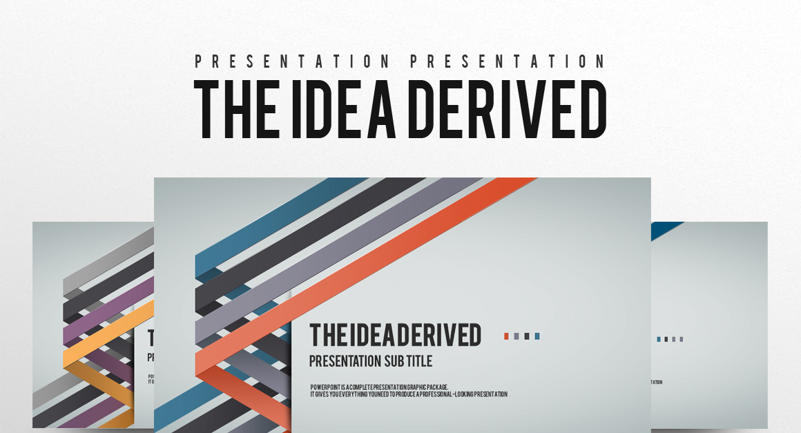 Modèle PowerPoint de l'idée dérivée - TemplateMonster