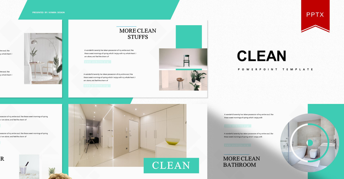 Clean | PowerPoint template #98835 - TemplateMonster