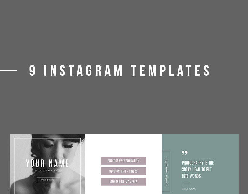 Modern Instagram Template Design for Social Media