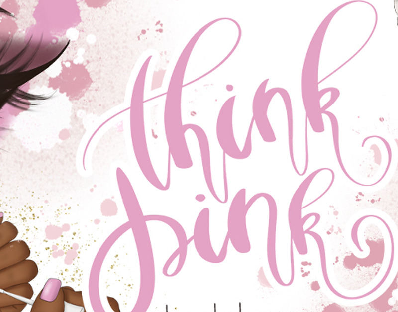 Think Pink Clipart & Patterns - Illustration