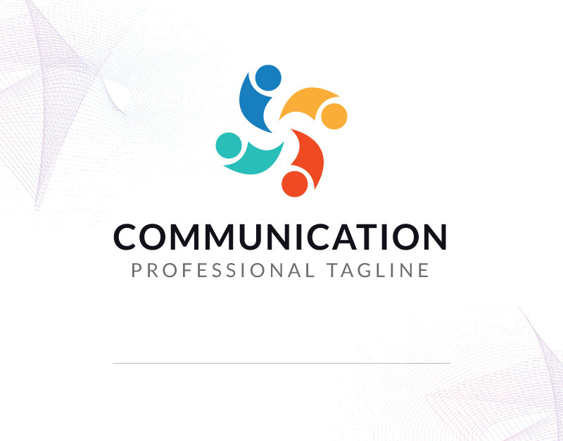 Modèle de logo de communication #99267 - TemplateMonster