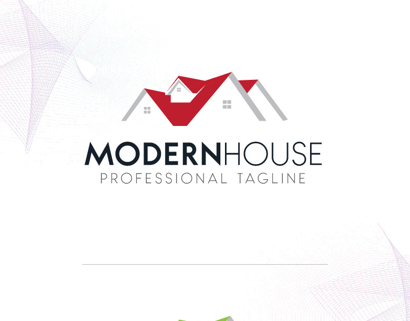 ModernHouse Logo Template #99255 - TemplateMonster