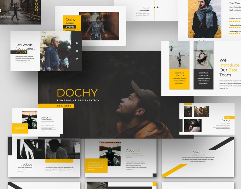DOCHY PRESENTATION PowerPoint template - TemplateMonster