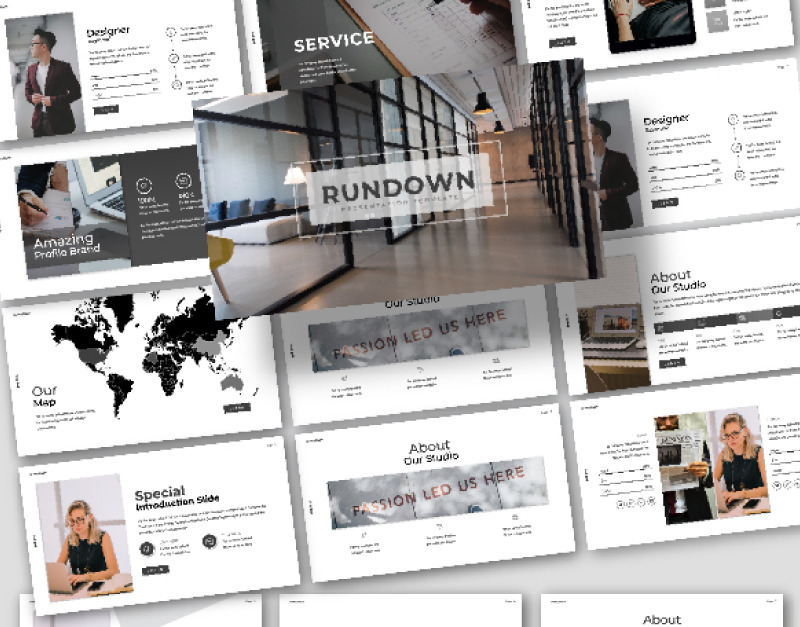 Rundown Presentation PowerPoint template - TemplateMonster