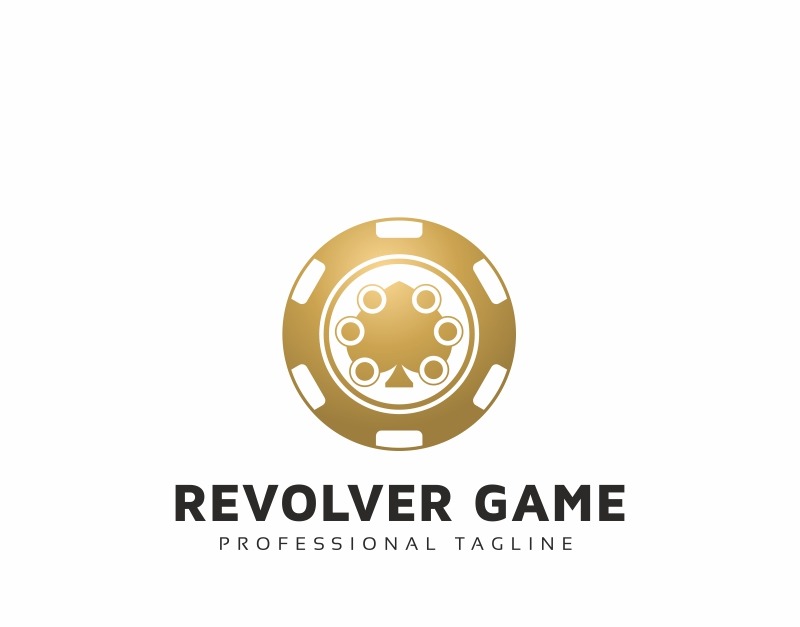 Casino Revolver Game Logo Template #99450 - TemplateMonster