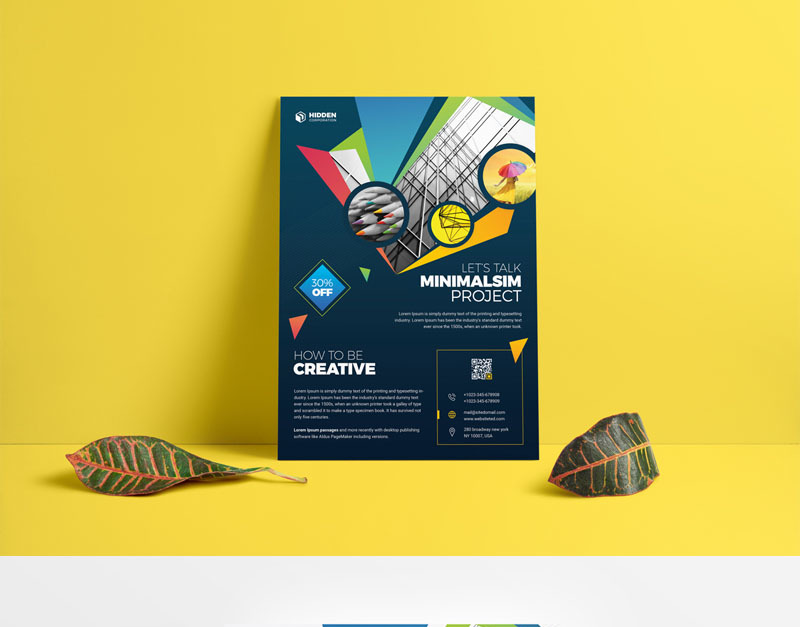 Dark Color Flyer - Corporate Identity Template