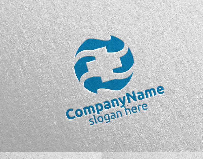 Global Cross Medical Hospital 56 Logo Template