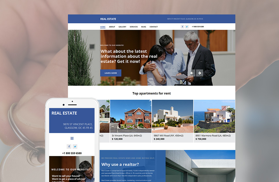 Property Management Website Template for Realtors | MotoCMS