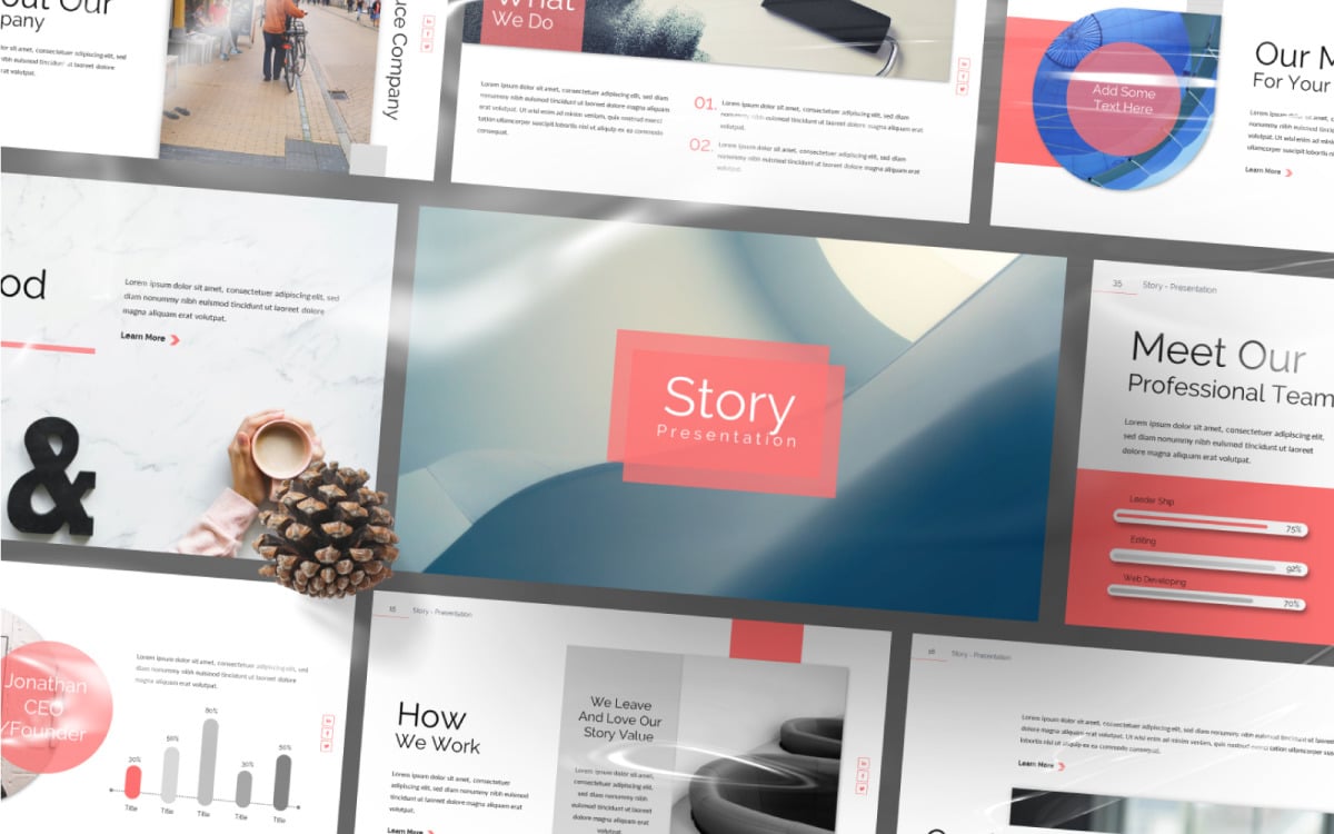 Story Presentation PowerPoint Template - TemplateMonster