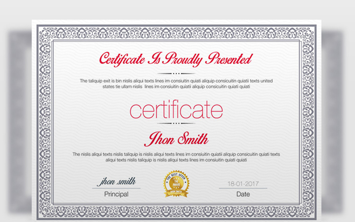 New Business Certificate Template 101357 TemplateMonster New Business Certificate Template 101357 TemplateMonster