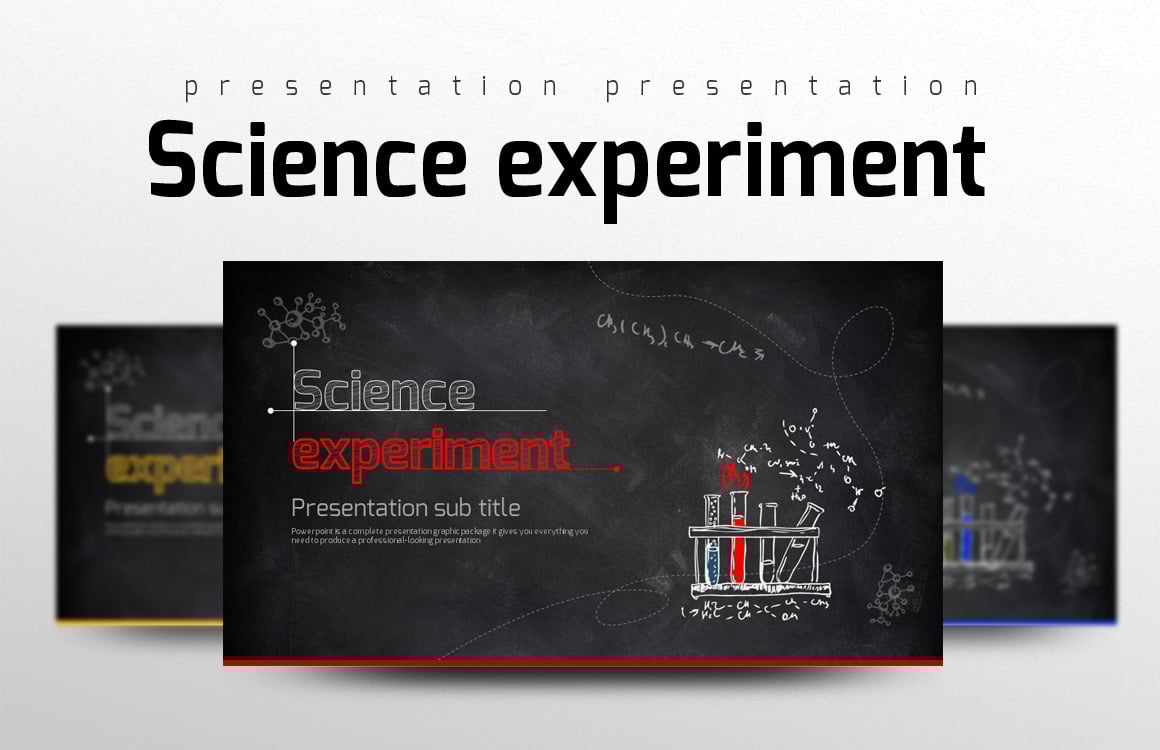 Plantilla de PowerPoint - experimento científico