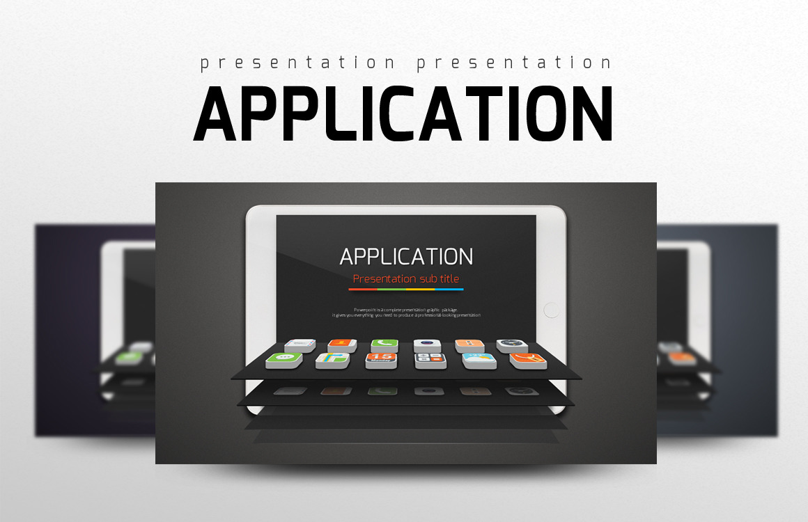 Application PowerPoint template #102372 - TemplateMonster