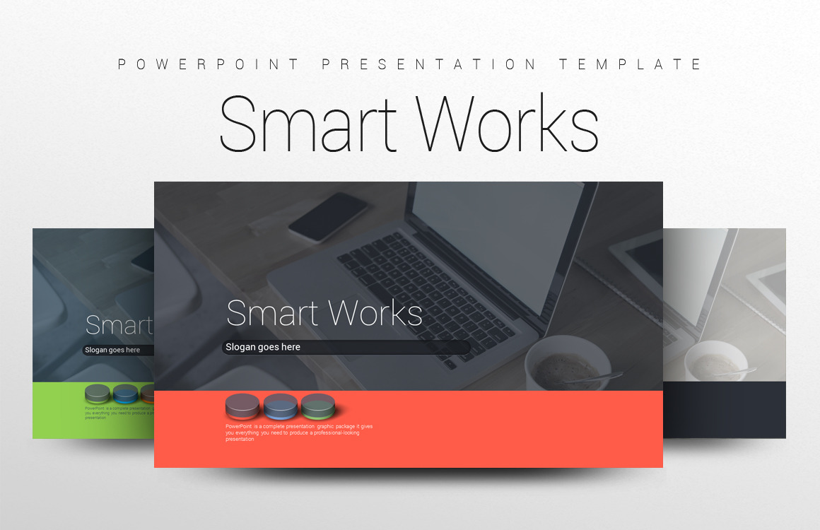 Smart Works PowerPoint template #102369 - TemplateMonster