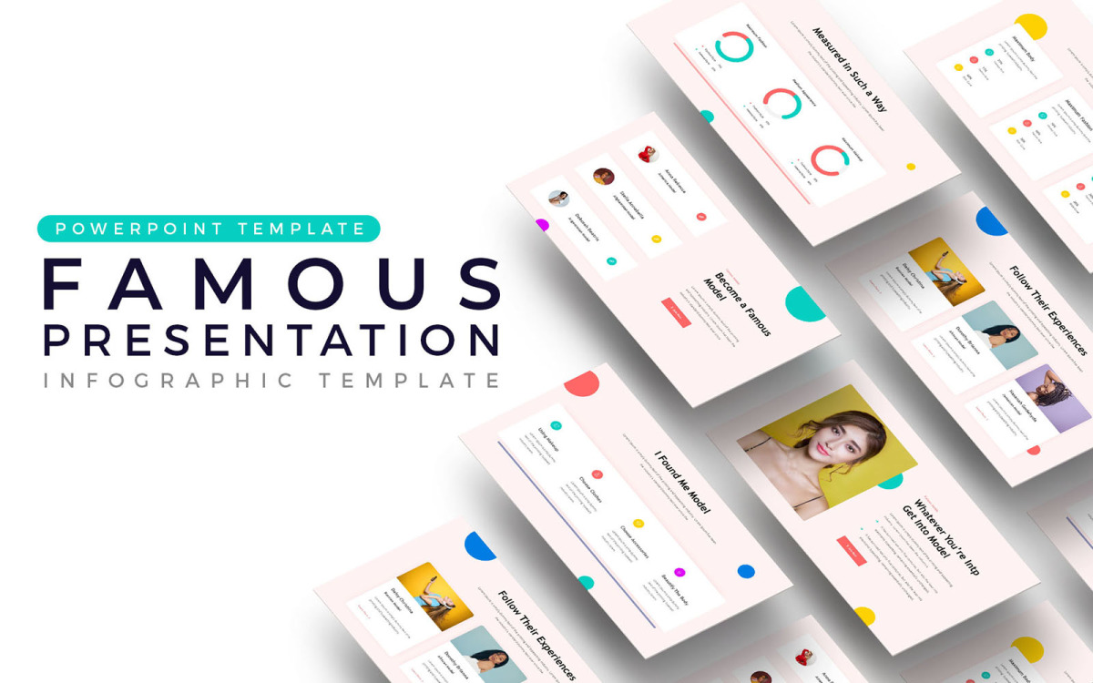 Famous Models Presentation PowerPoint Template
