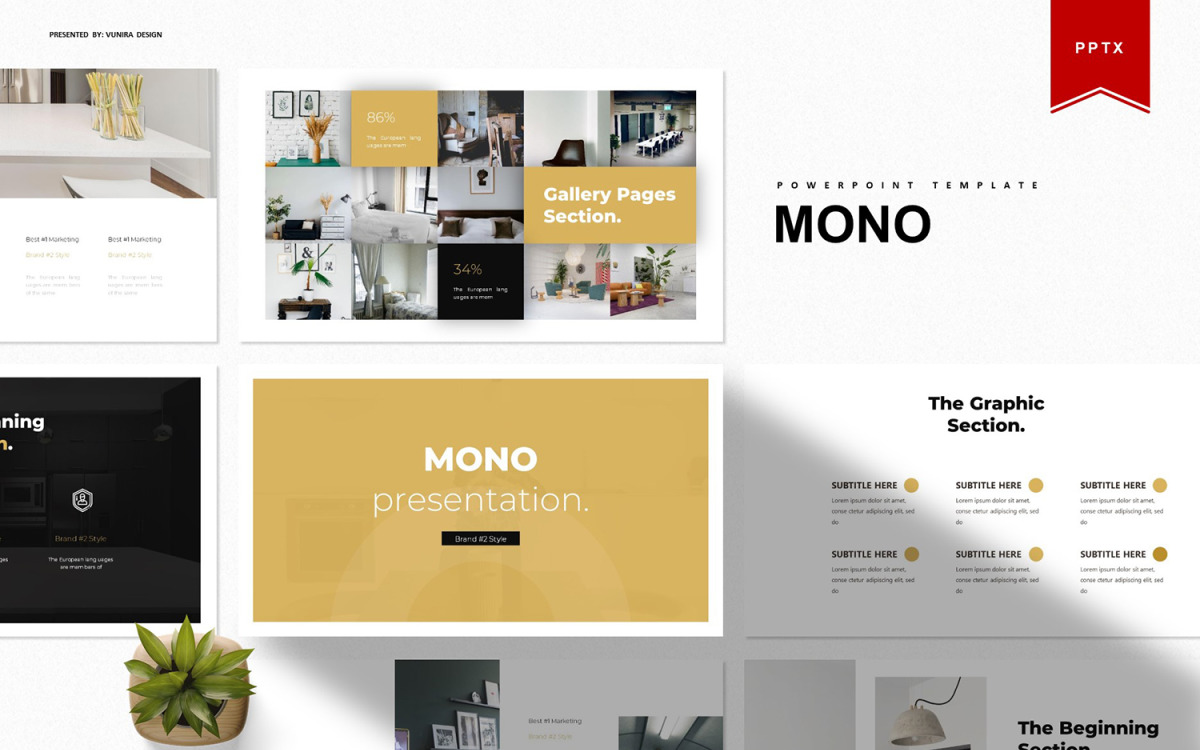 Mono | PowerPoint Template #103433 - TemplateMonster