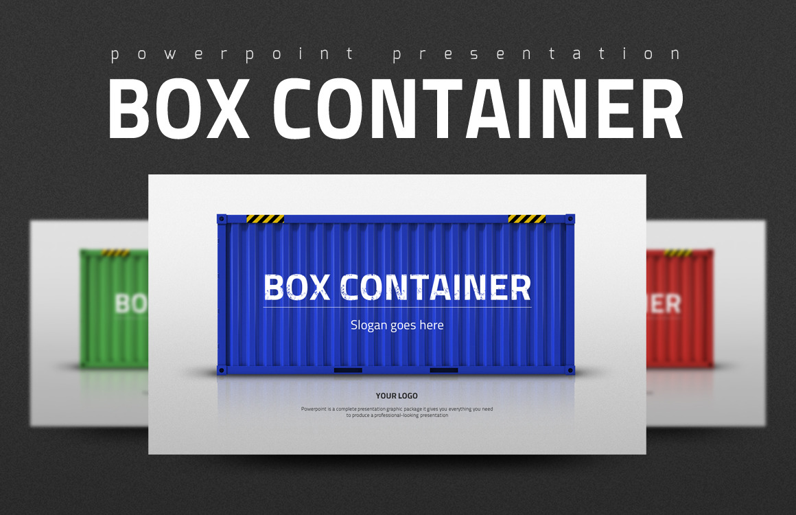 Box Container PowerPoint Template #103786 - TemplateMonster