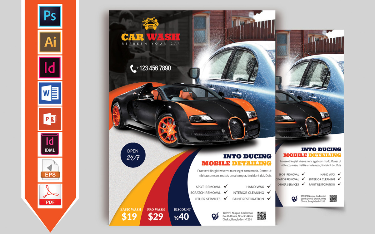 Mobile Car Wash Flyer
