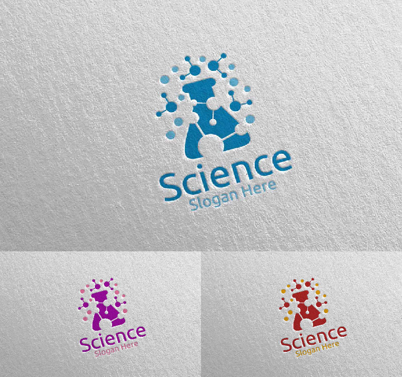 Science and Research Lab Design Concept Logo Template