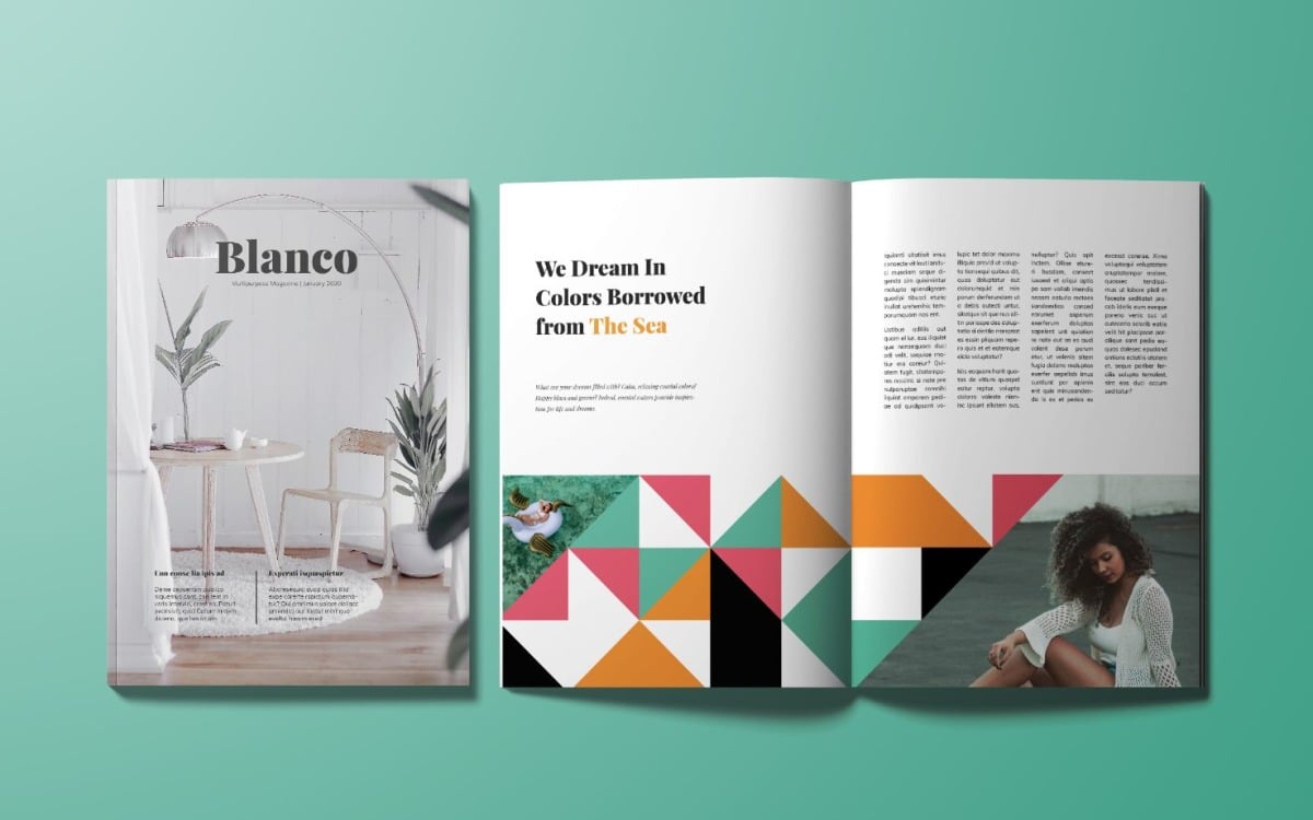 Glamour Style Magazine Template #104290 - TemplateMonster