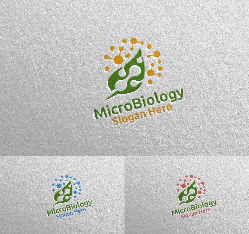 Micro Science and Research Lab Design Concept 9 Logo Template