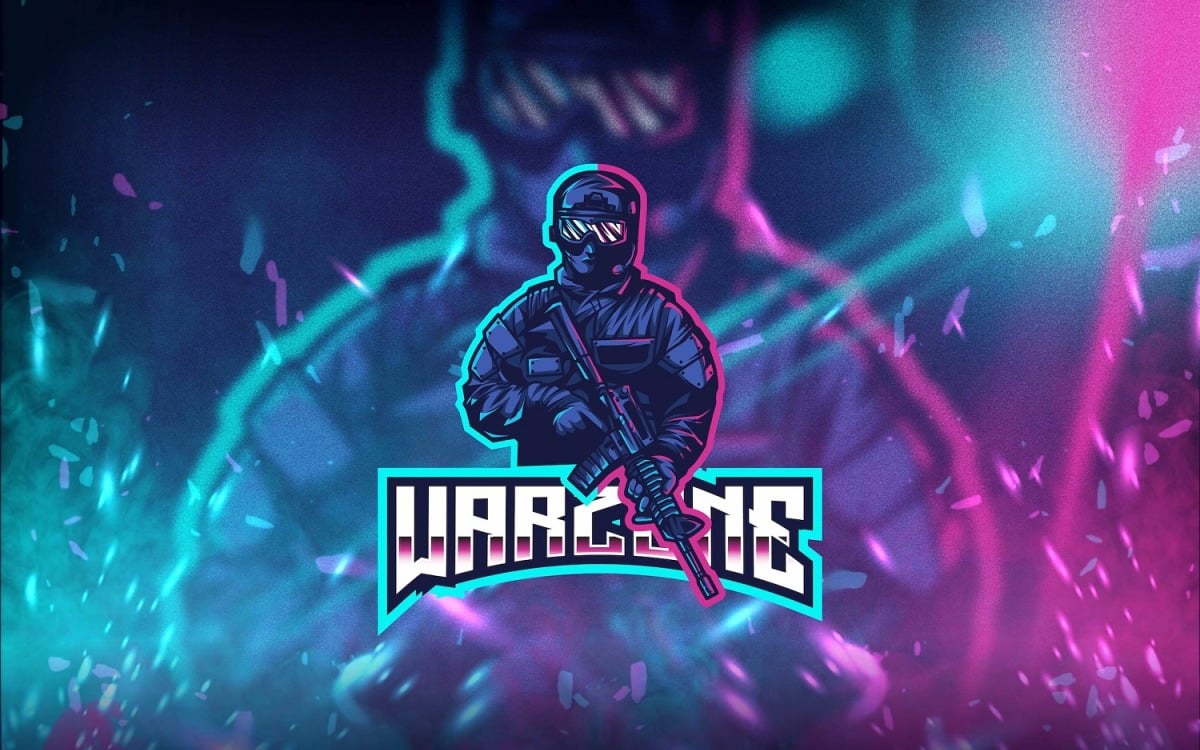 Warzone Logo Free Warzone Gaming Mascot Logo – GraphicsFamily