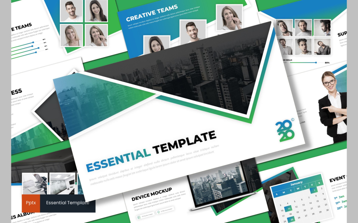 Essential PowerPoint Template #110594 - TemplateMonster