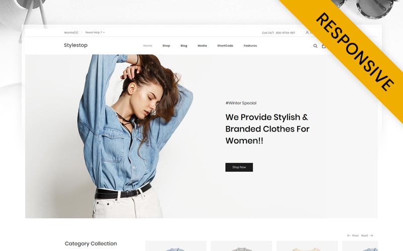 Stylestop Minimal Fashion Store Woocommerce Theme